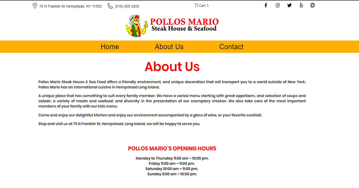About US - Pollos Mario